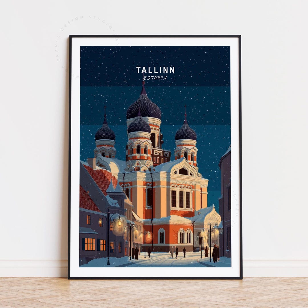Tallinn Estonia Travel Poster, Estonia Wall Art, Tallinn Print, Home ...