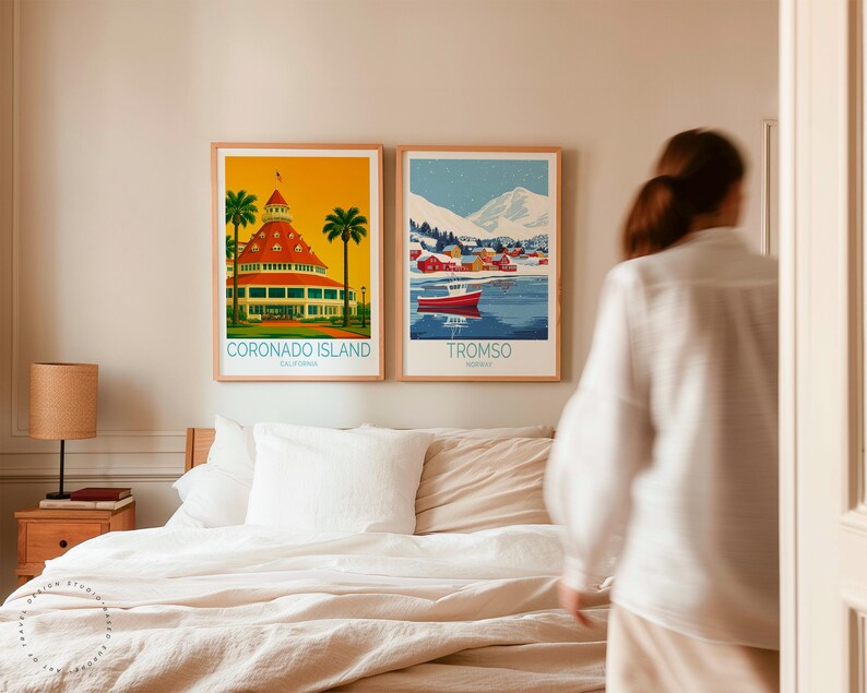 Tromso Norway Travel Poster, Norway Wall Art, Tromso Print ...