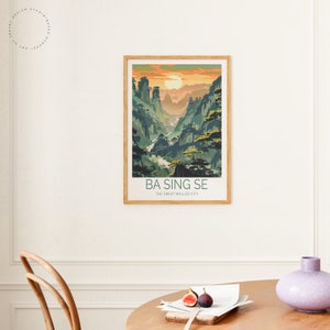 Ba Sing Se Travel Poster, the Great Walled City Print, Impenetrable ...