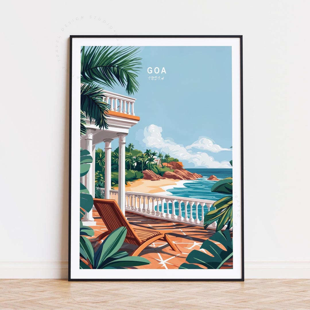 Goa India Poster, India Wall Art, Goa India Print, Birthday Present ...