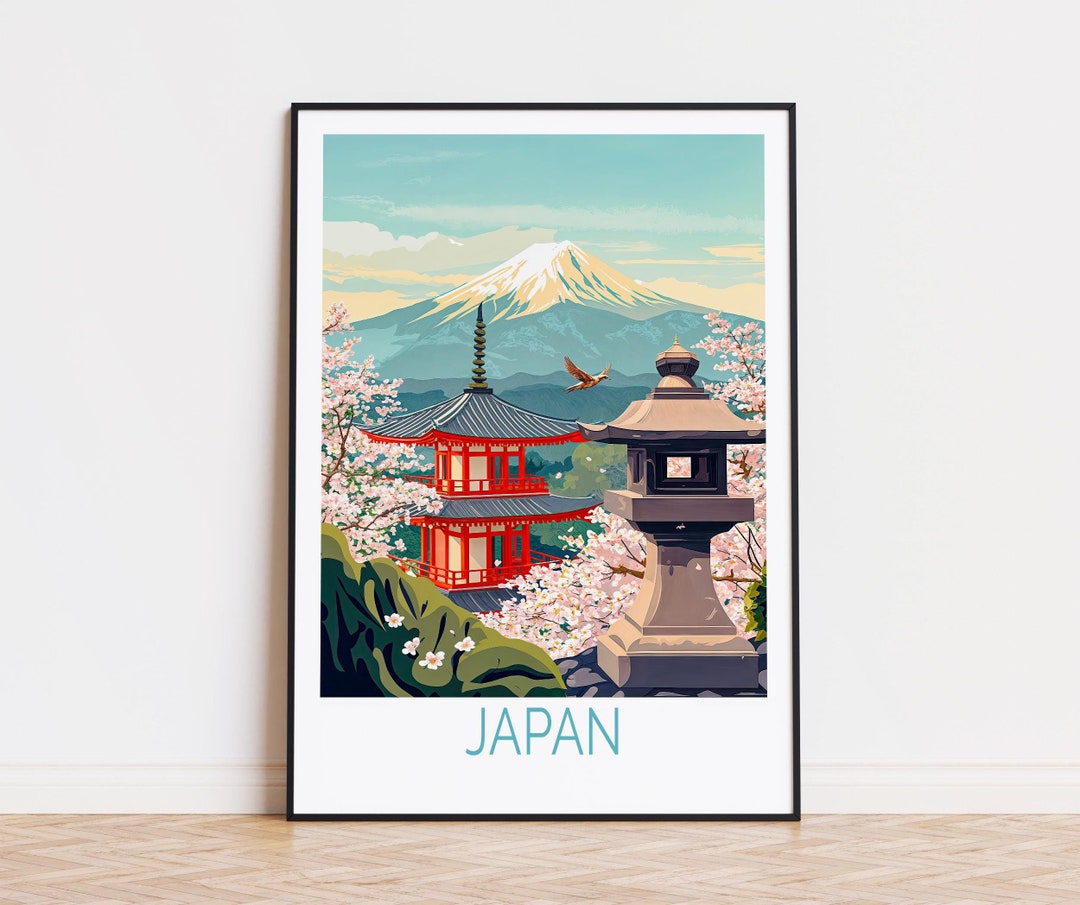 Japan Travel Poster, Kyoto Japan Print, Japan Wall Art, Custom Travel ...
