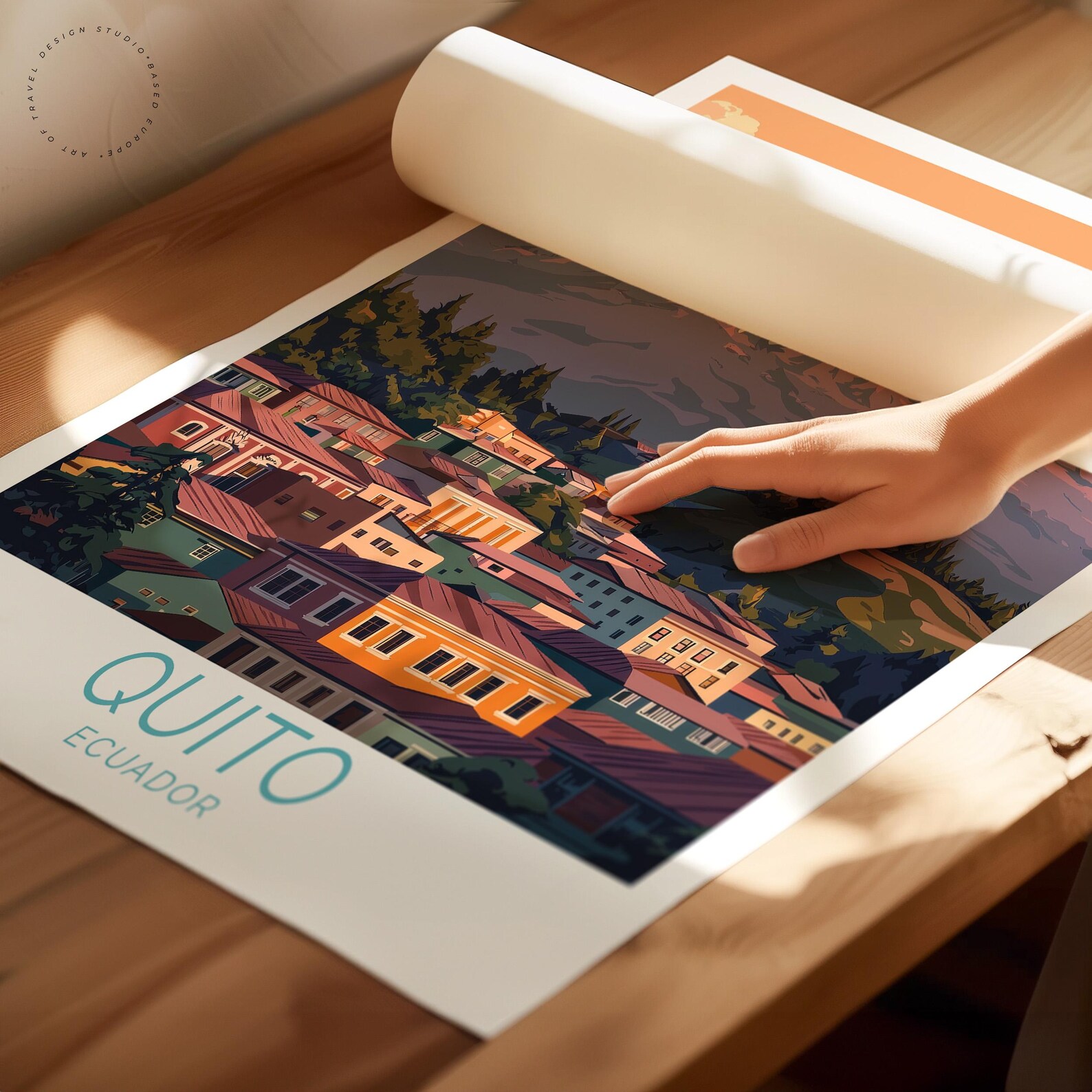 Quito Travel Poster, Ecuador Wall Art, Quito Ecuador Print, Birthday ...