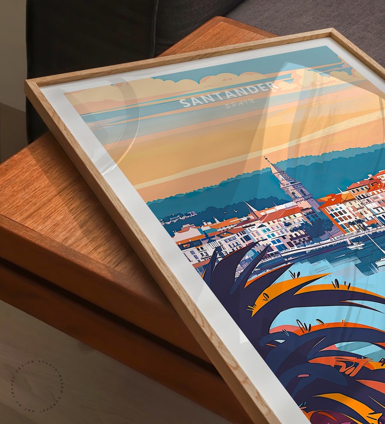 Santander Spain Travel Print, Spain City Wall Art Poster, Santander ...