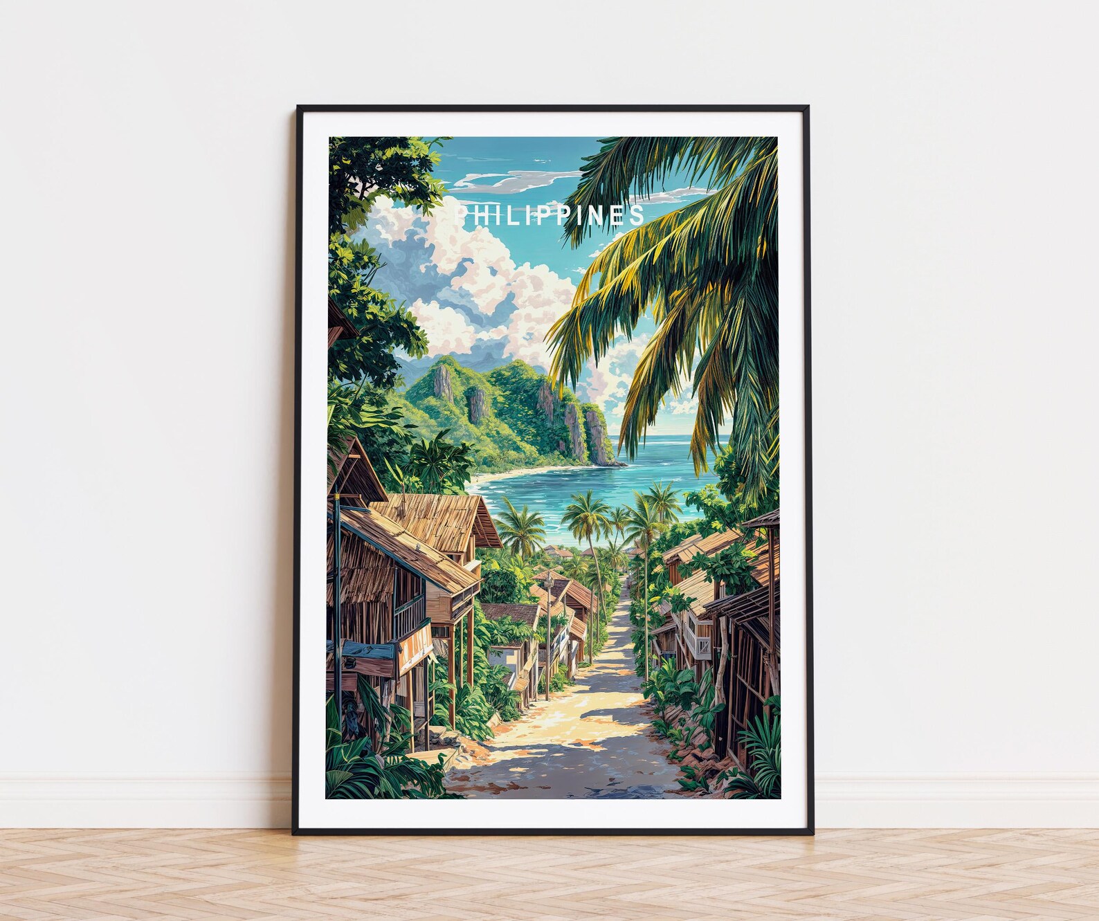 Philippines Custom Travel Poster, Philippines Travel Wall Art ...