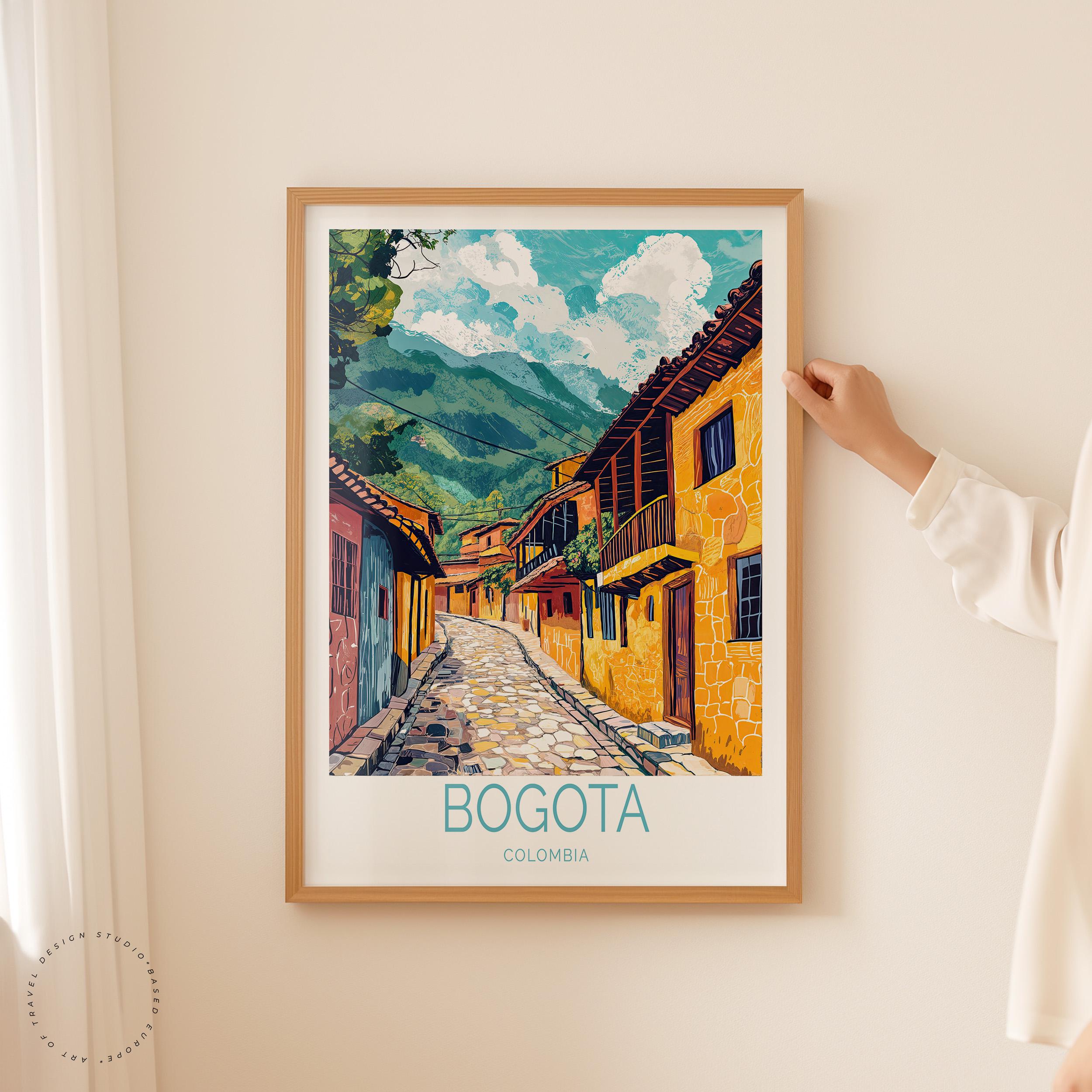 Bogota Colombia Travel Poster, Bogota Colombia Wall Art, Bogota Travel ...