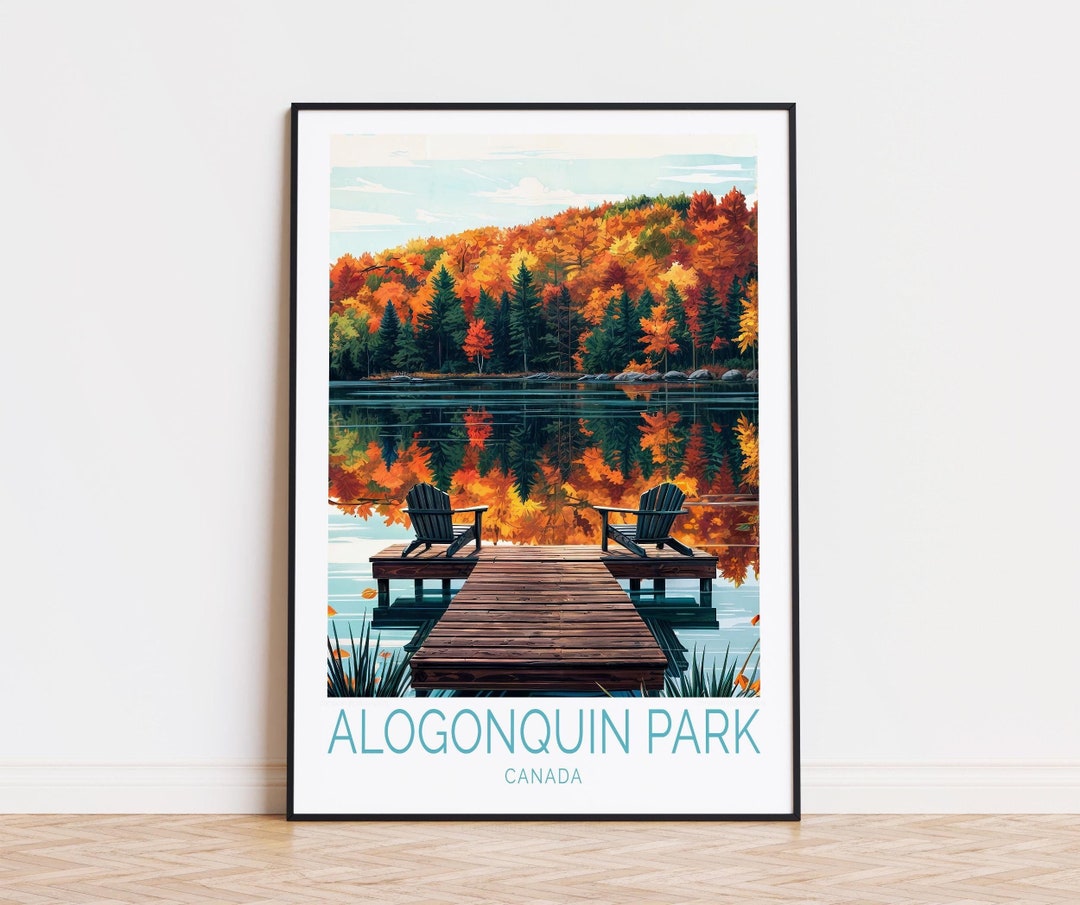 Algonquin Park Travel Poster, Canada Wall Art, Algonquin Park Print ...