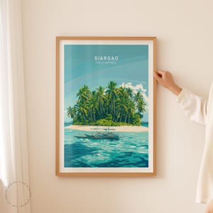 Siargao Island Philippines Travel Poster, Philippines Wall Art, Siargao ...