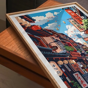 Tokyo Japan Print, Japan Tokyo Wall Art, Japanese City Decor, Tokyo ...