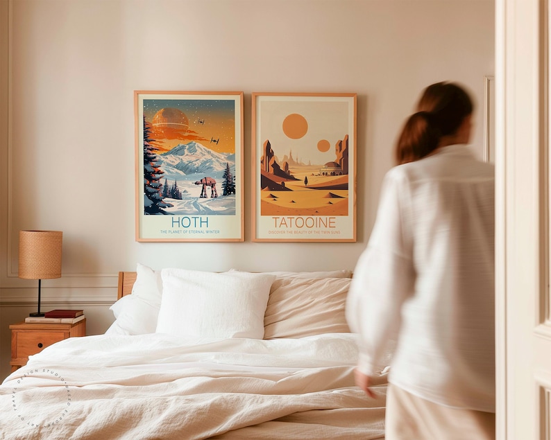 Star Wars, Hoth the Planet of Eternal Winter Travel Poster, Star Wars ...