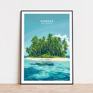 Siargao Island Philippines Travel Poster, Philippines Wall Art, Siargao ...