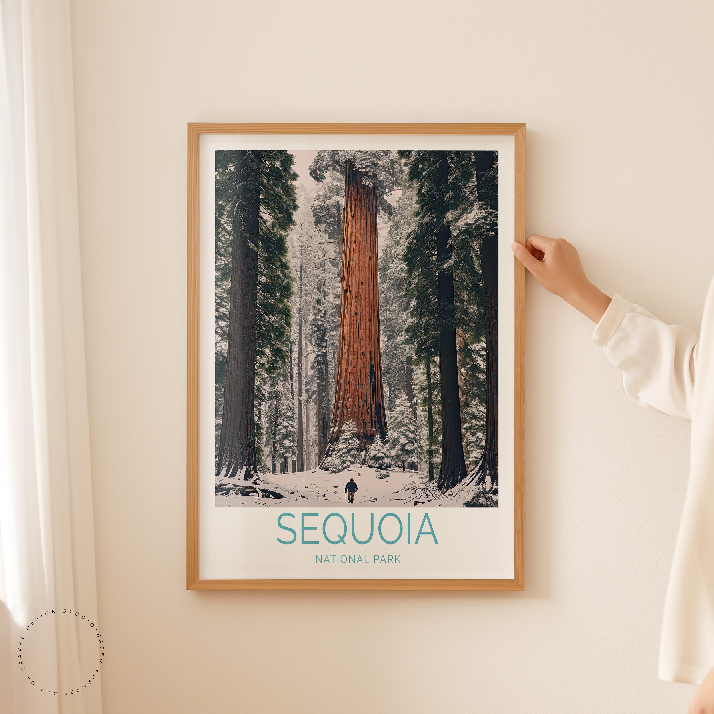 Sequoia National Park Poster, Sequoia Wall Art, National Park Print ...