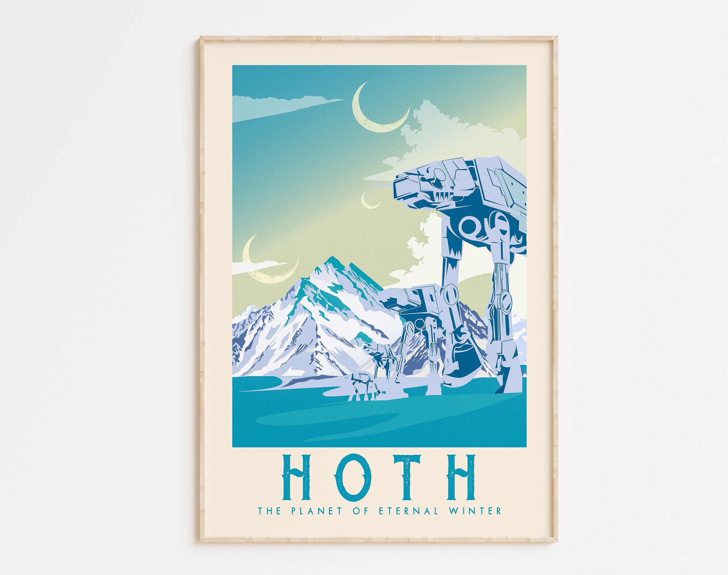 Hoth Star Wars Wall Hangings Star Wars Original Trilogy - Etsy