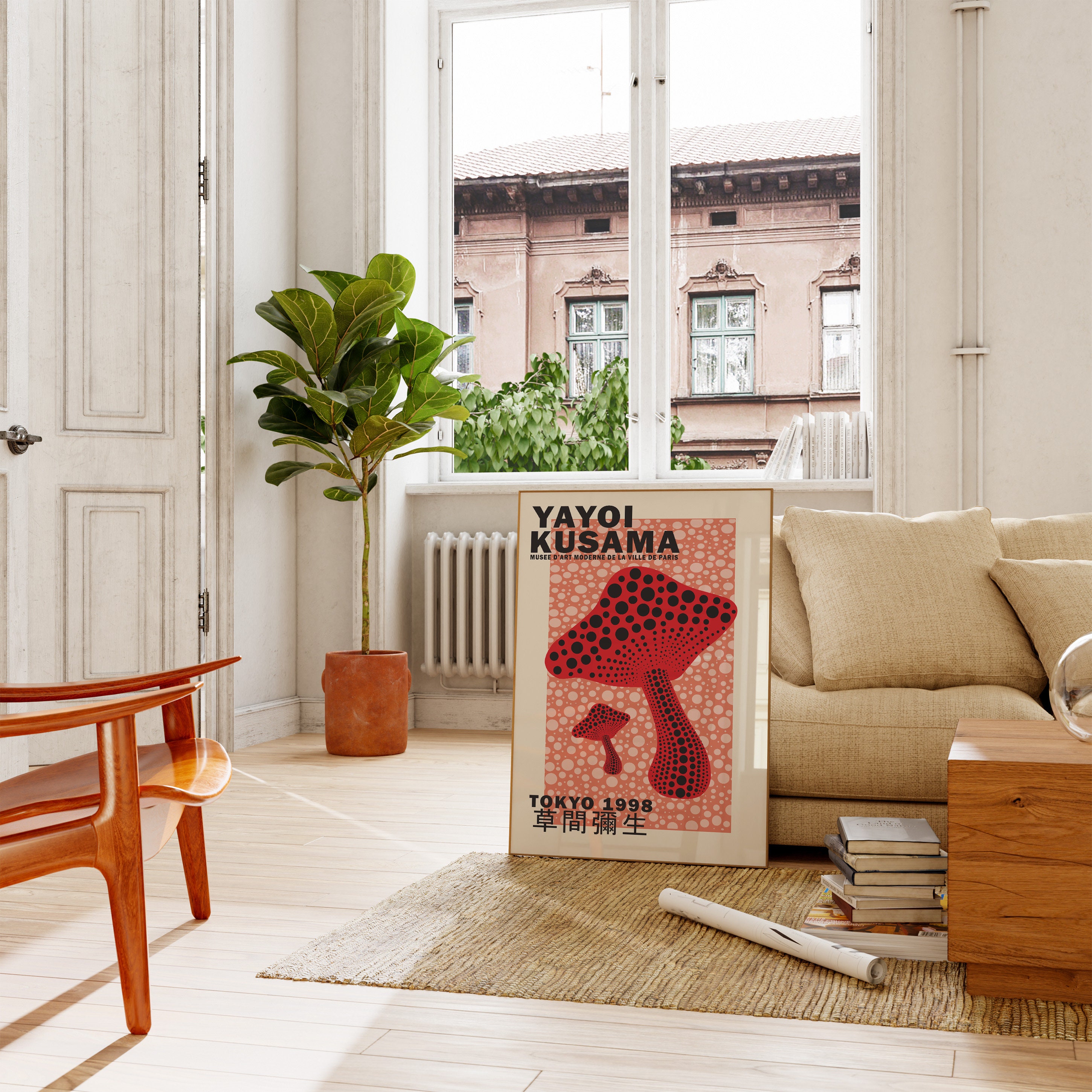 Yayoi Kusama Prints, Yayoi Kusama Mushroom, Yayoi Kusama Poster sold by ...