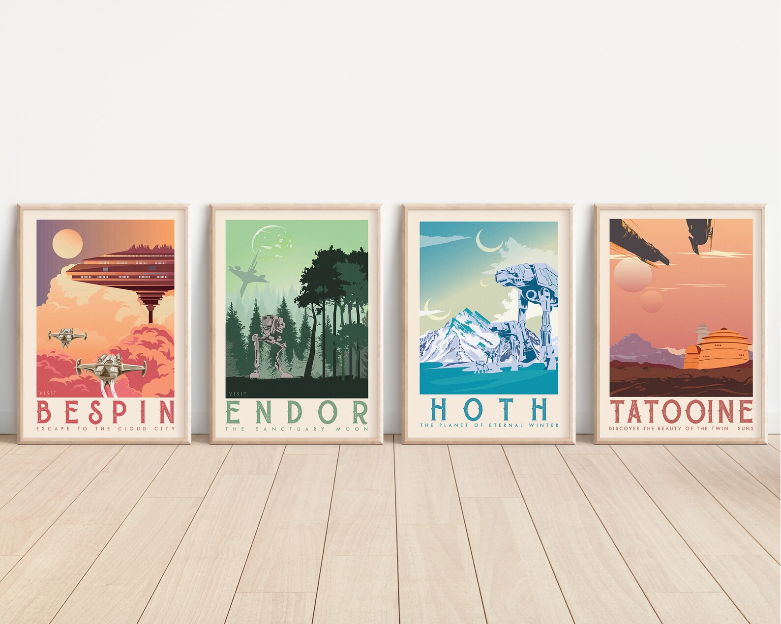 Star Wars Money Saving Offer 4 Prints of Star Wars Travel - Etsy