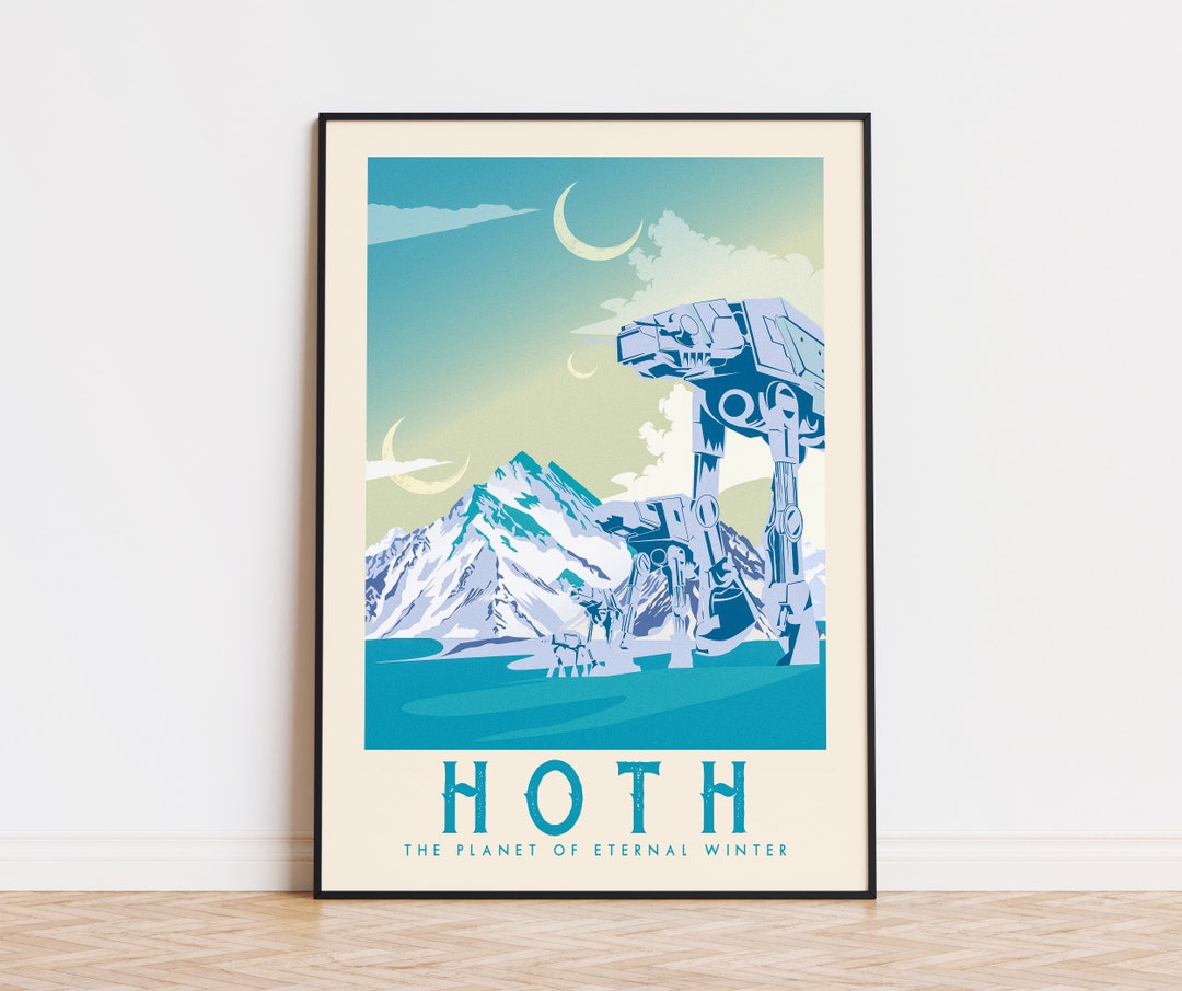 Hoth, Star Wars Wall Hangings, Star Wars Original Trilogy Prints ...