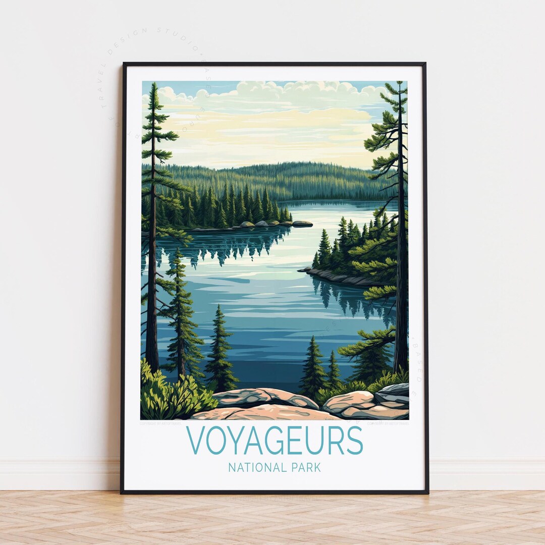 Voyageurs National Park Travel Poster, Minnesota Wall Art, Voyageurs ...