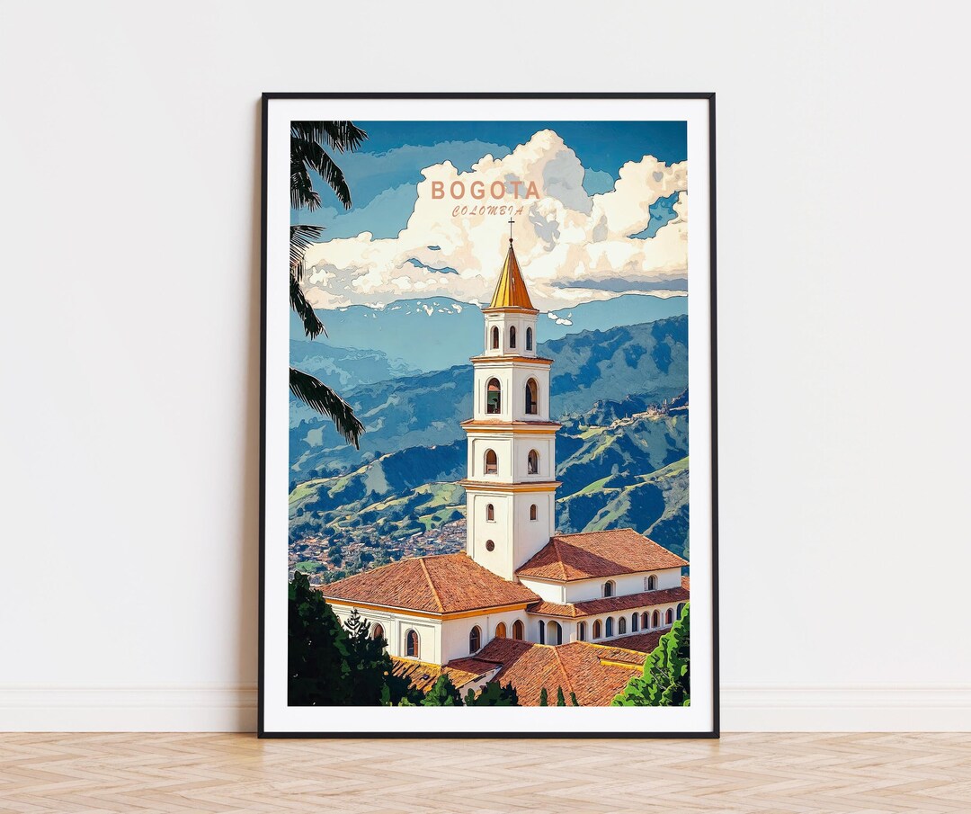 Bogota Colombia Poster, Bogota Colombia Travel Wall Art, Colombia ...