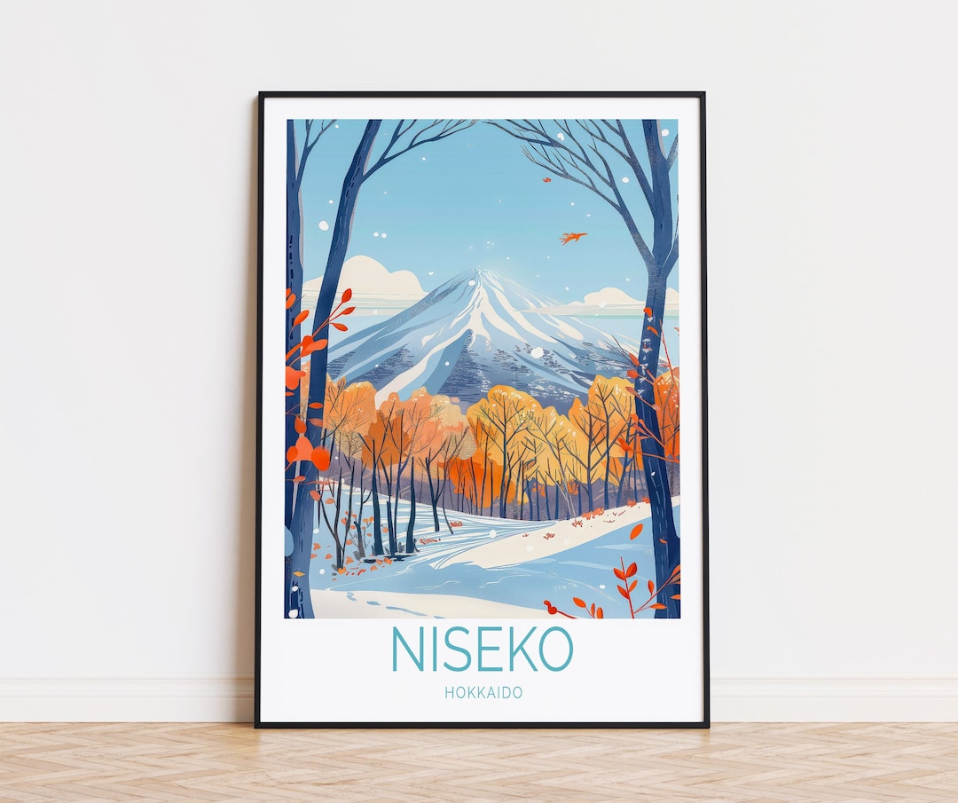 Niseko Travel Poster, Hokkaido Wall Art, Hokkaido Niseko Poster, Custom ...