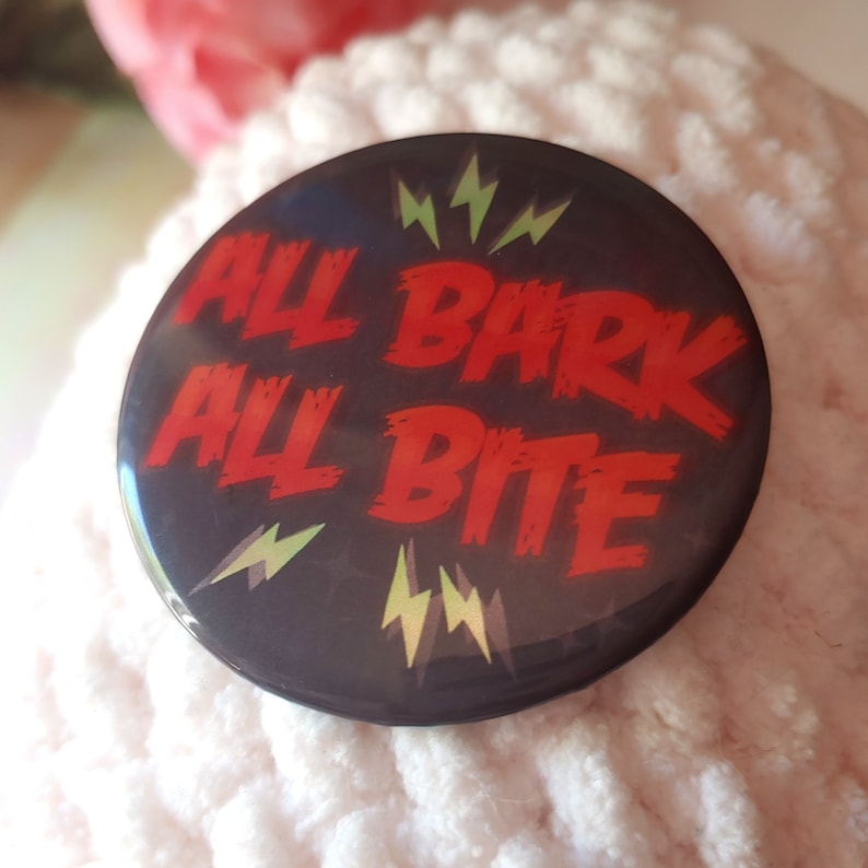 ALL BARK & No Bite - Large Buttons - Etsy