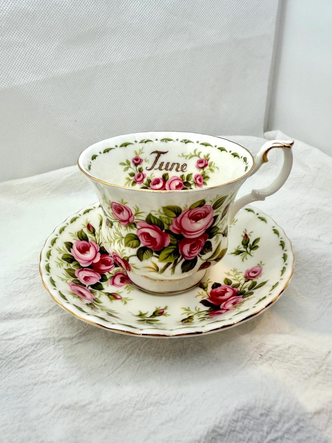 Royal Albert June Teacup Set Vintage Tea Cup and Saucer - Etsy