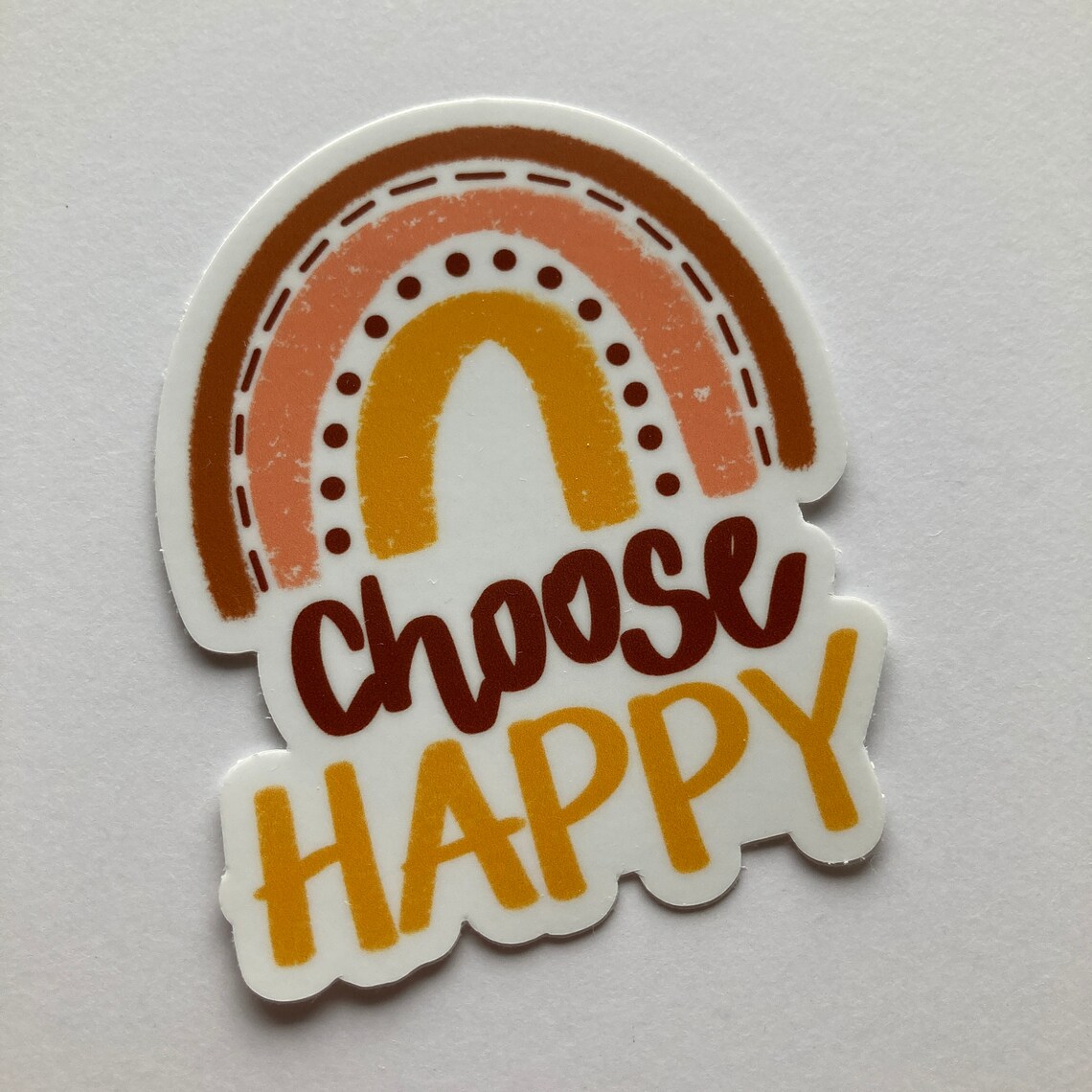 Choose Happy Sticker Vinyl Sticker Decal | Etsy