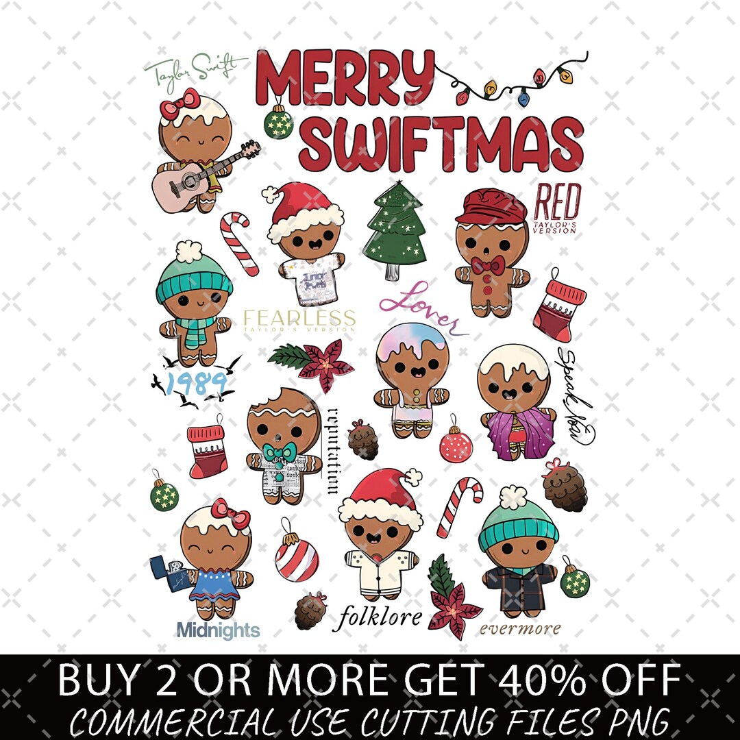 Taylor Gingerbread Christmas Version Png Merry Swiftmas - Etsy