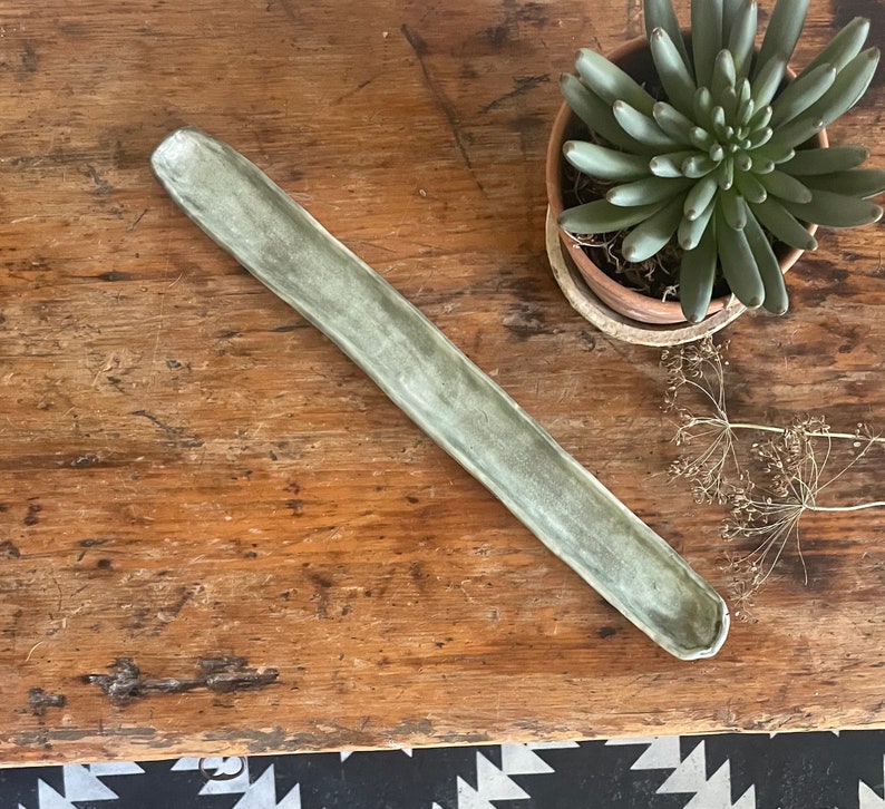 Handmade Olive Boat-ceramic Oval Dish-jewelery Dish-home Decor-long ...