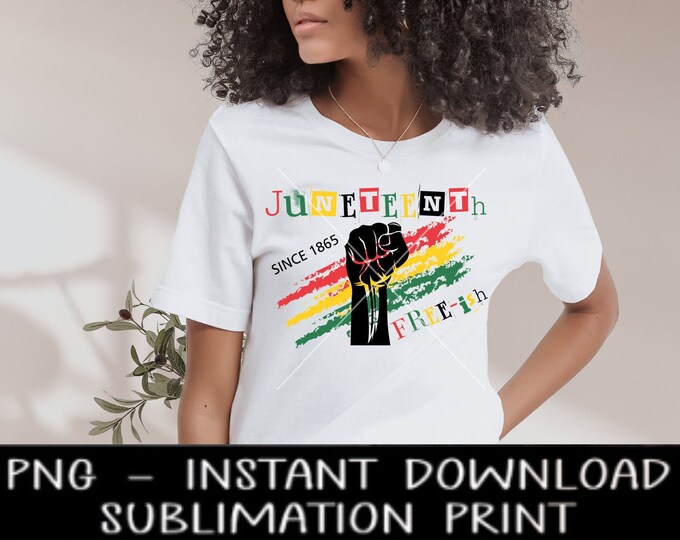Juneteenth Liberation Transparent Png Digital Download for DTF DTG ...