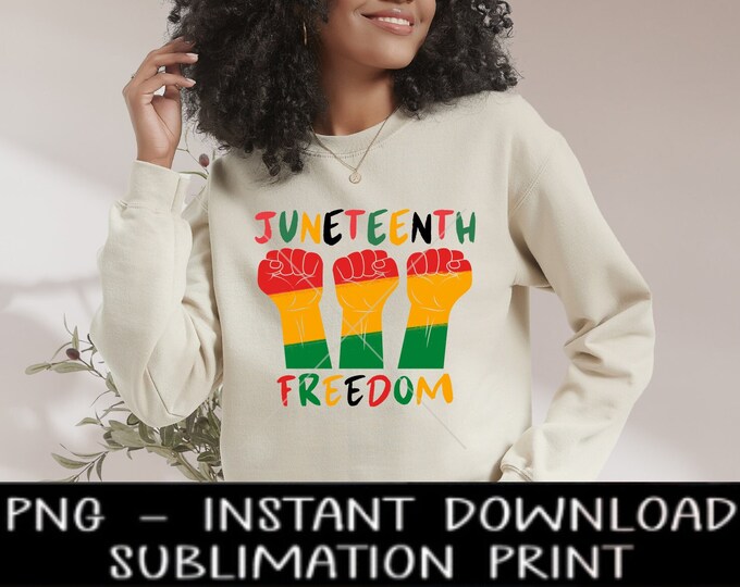 Juneteenth Liberation Transparent Png Digital Download for DTF DTG ...