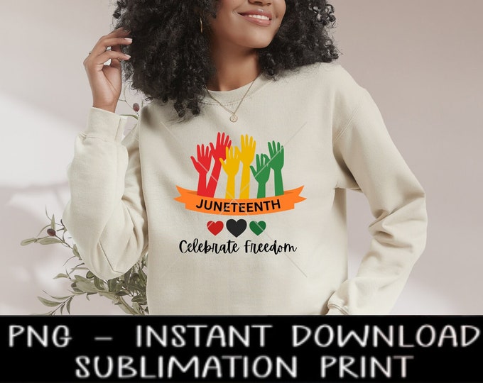 Juneteenth Liberation Transparent Png Digital Download for DTF DTG ...