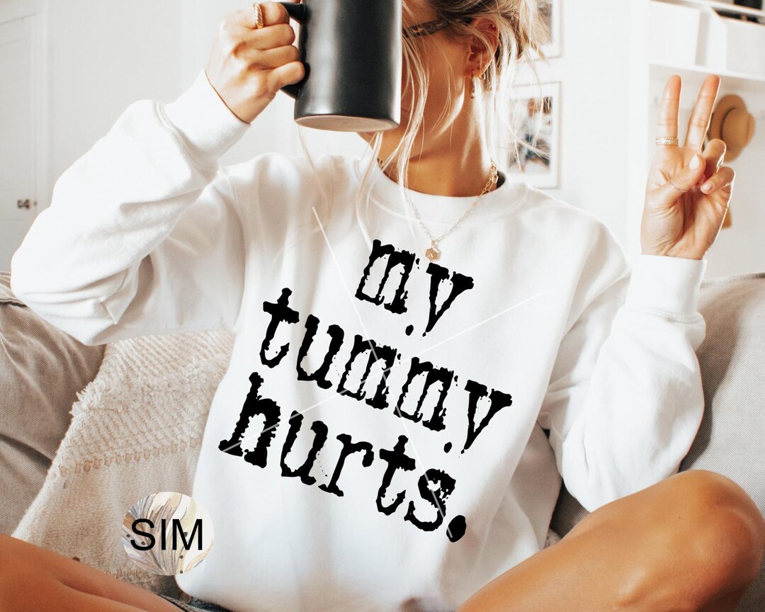 My Tummy Hurts PNG, Distressed Typewriter Letters PNG, Grunge ...