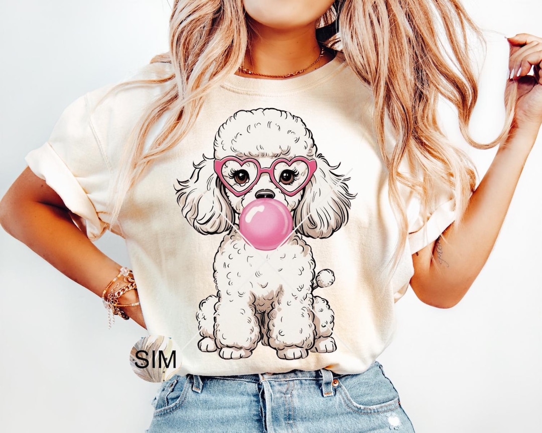 Poodle PNG File, White Poodle PNG, Poodle Blowing A Bubble Png, Poodle ...
