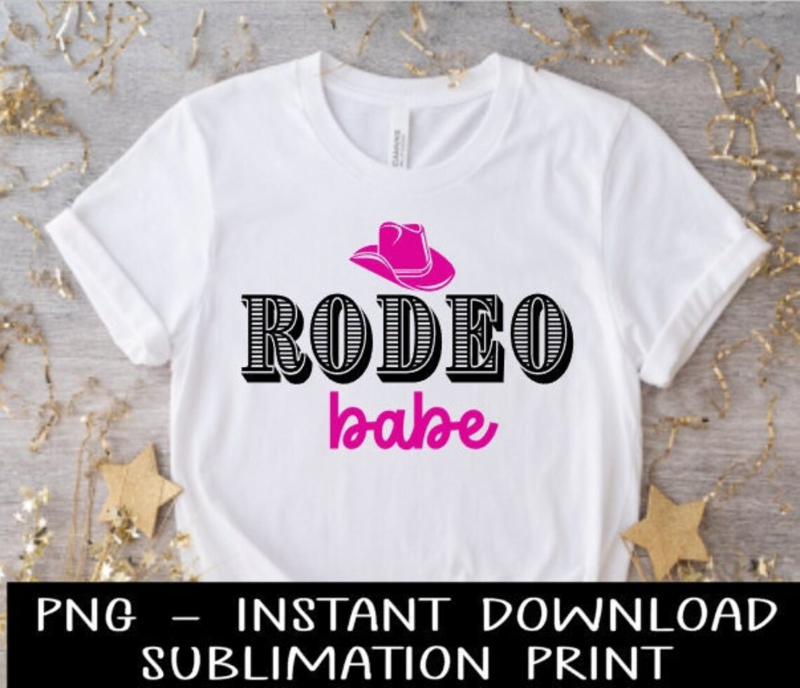 Rodeo Babe PNG Rodeo Babe Cowboy Hat Sublimation Digital | Etsy