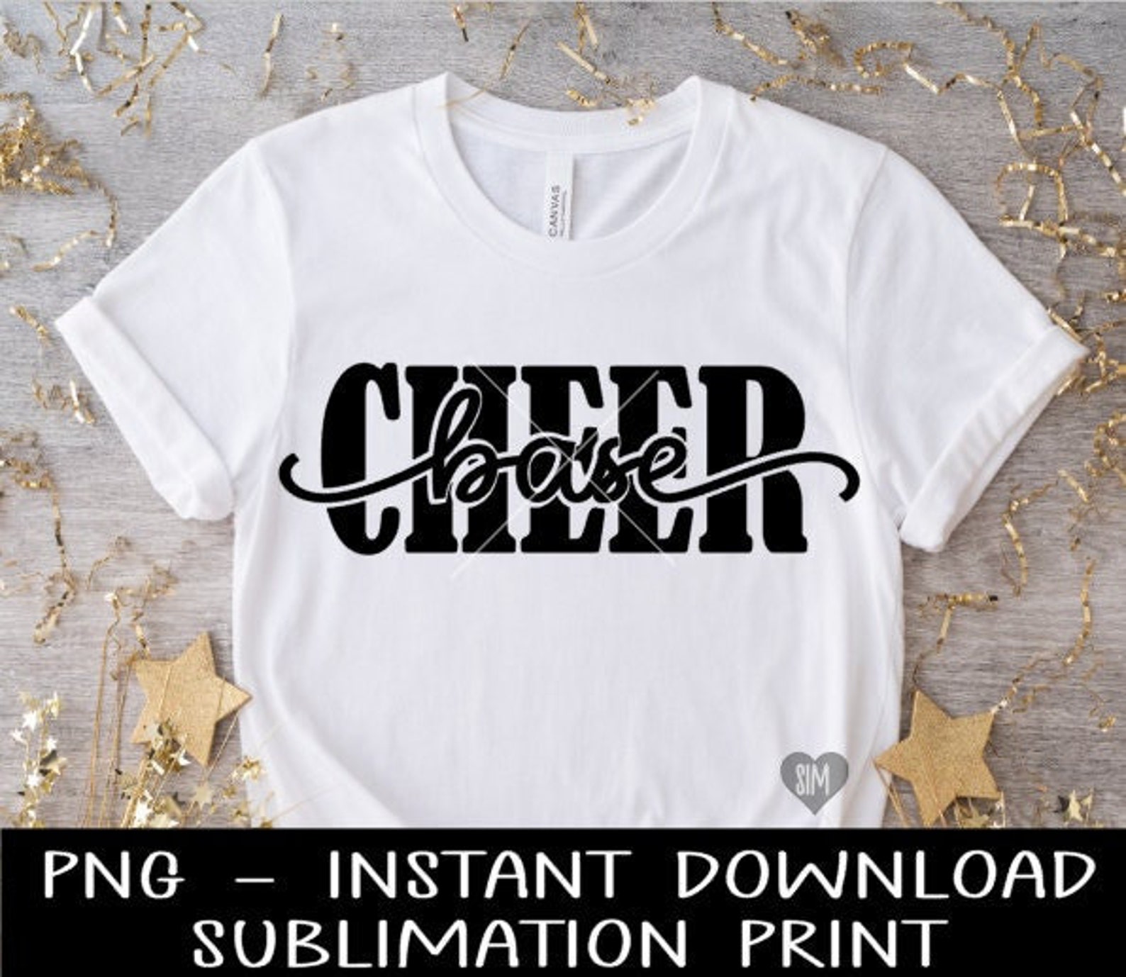 Cheer Base PNG File Cheerleader Base Sublimation Digital | Etsy