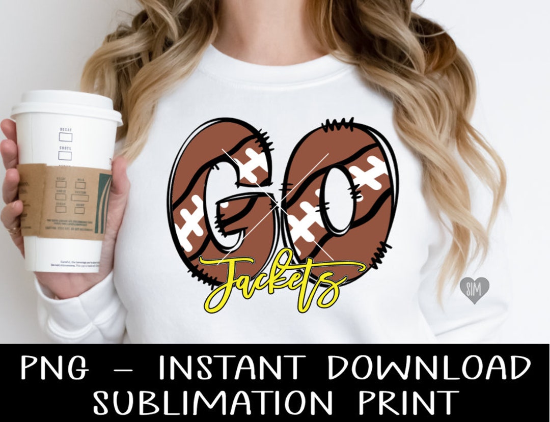 Go Jackets PNG File Football Mascot Sublimation Digital - Etsy