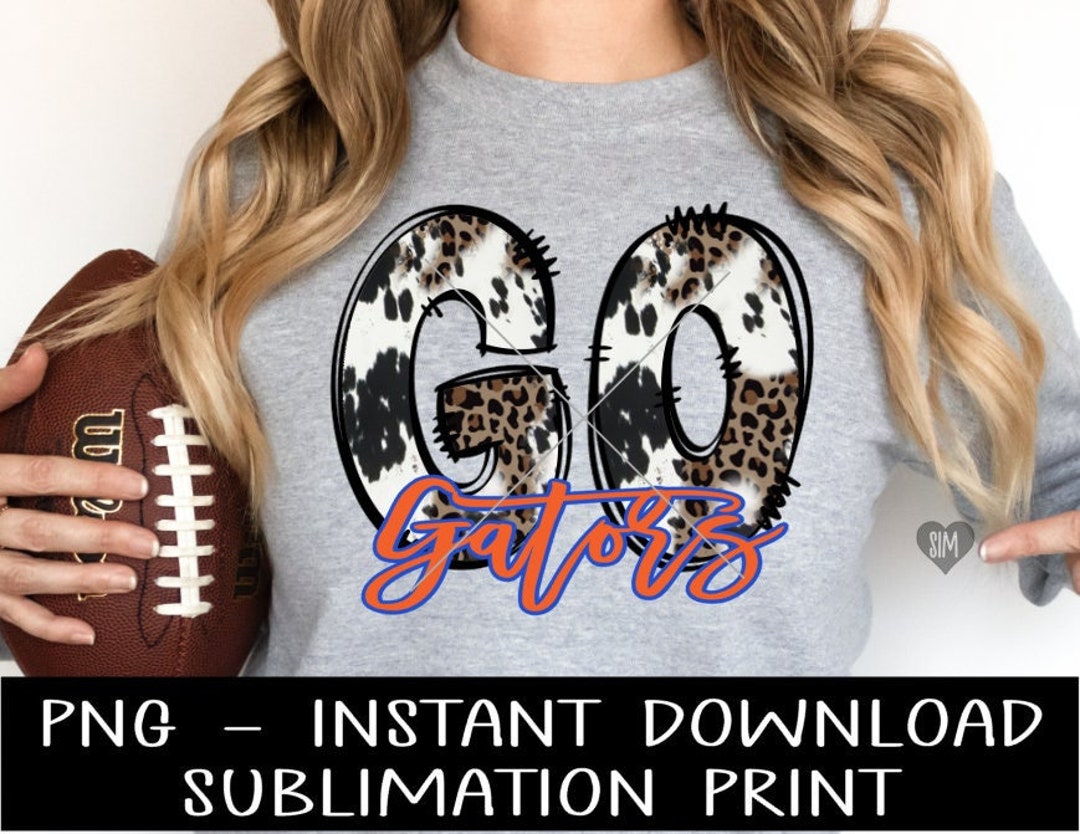 Go Gators PNG File, Football Mascot Sublimation Digital Design, Cheer ...