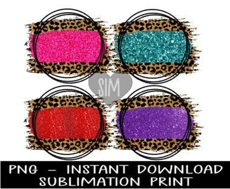 Cheetah Glitter Paint Splatter Frame PNG File Layered Circle - Etsy