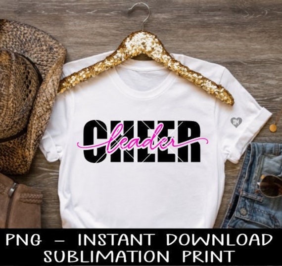 Cheer Leader PNG File Cheerleader Hot Pink and Black | Etsy