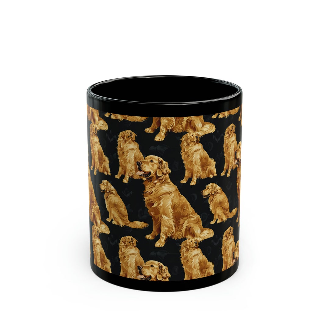 Golden Retriever Coffee Mug, Cute Dog Mug, Golden Retriever Mug, Dog ...
