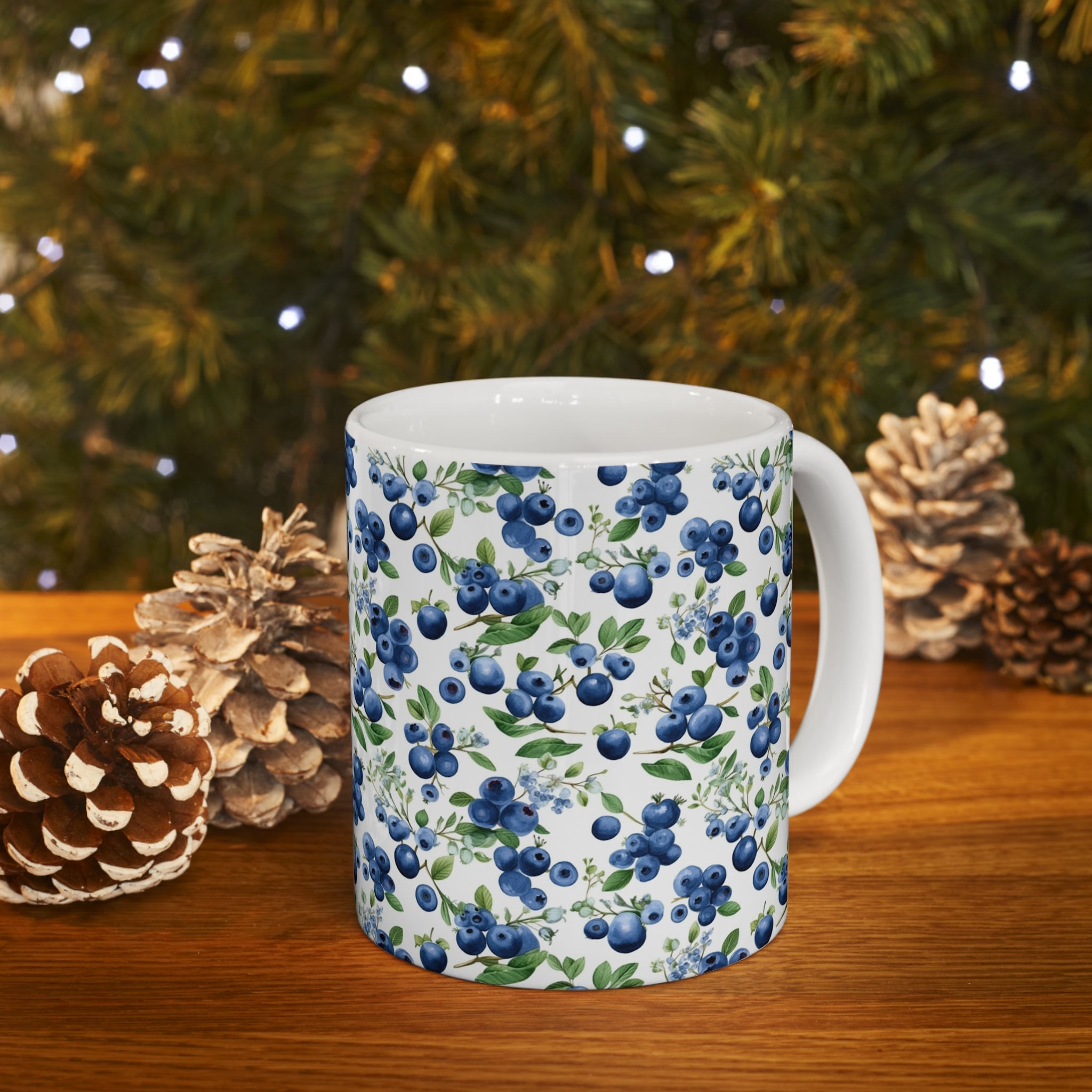 Blueberry Fruit Mug - Berries Coffee Mug - Gift for Fruit Lovers ...