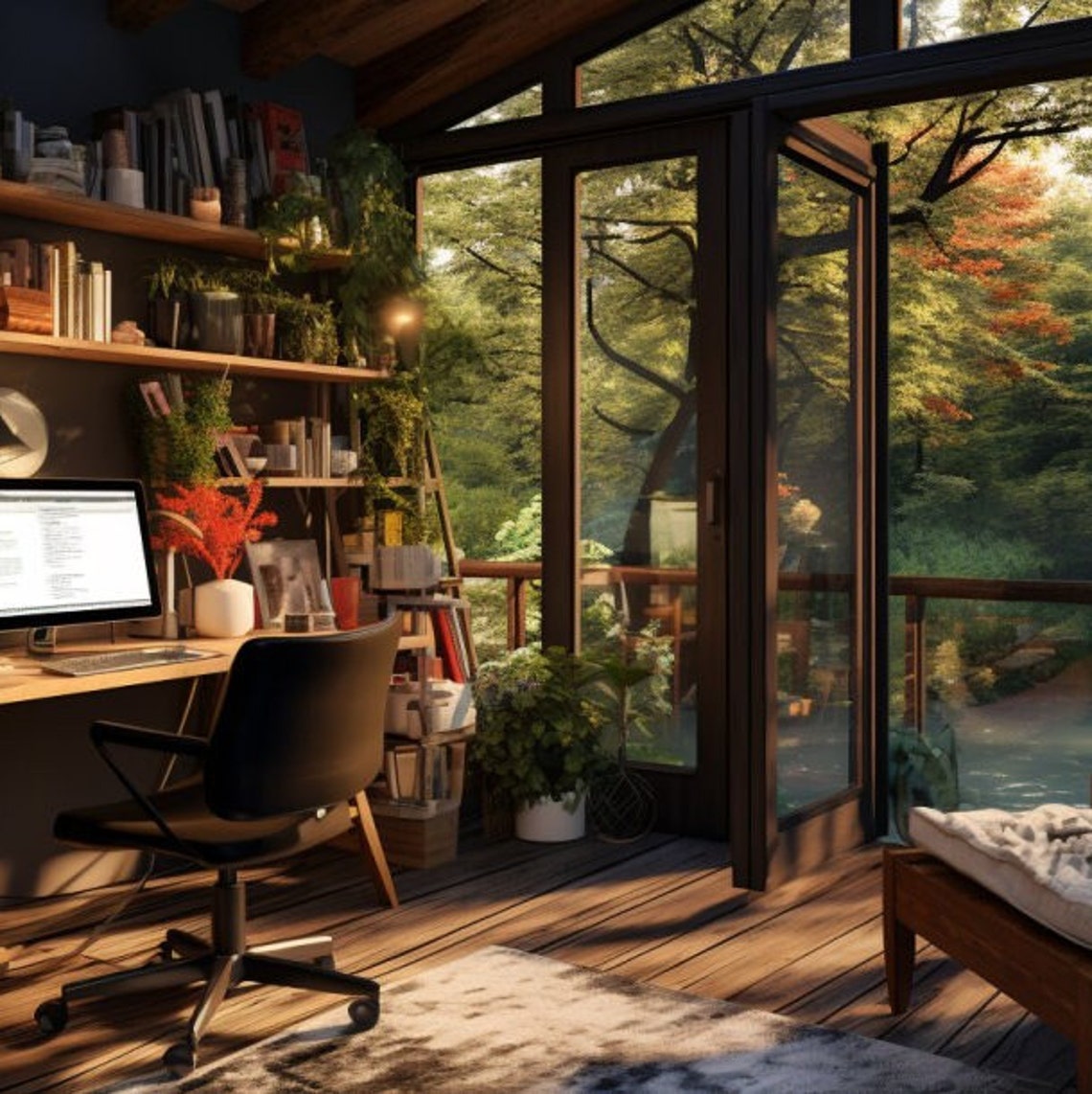 Zoom Virtual Back - Bookcase Zoom Back - Garden Zoom Back - Virtual ...