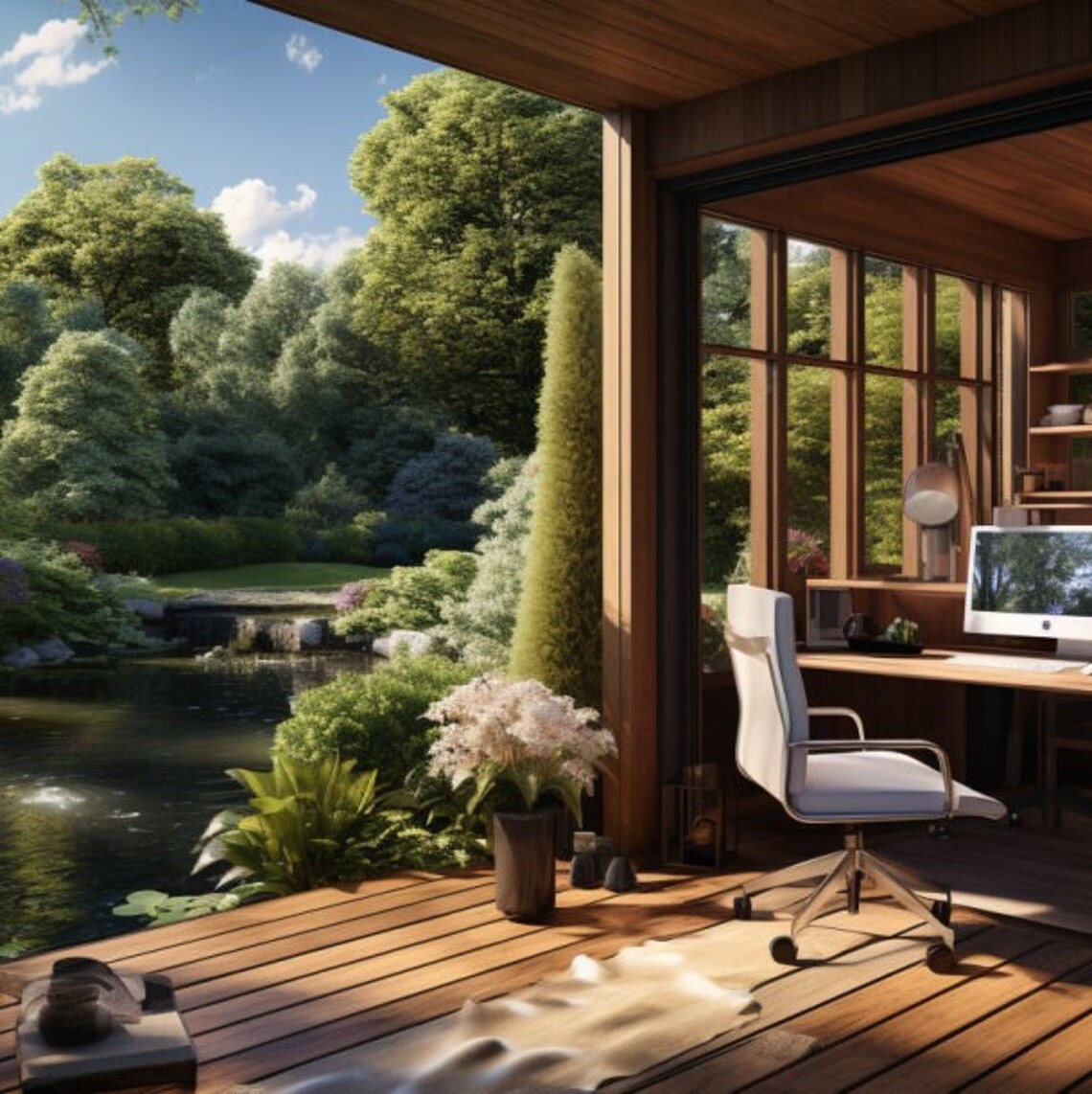 Zoom Virtual Back - Bookcase Zoom Back - Garden Zoom Back - Virtual ...