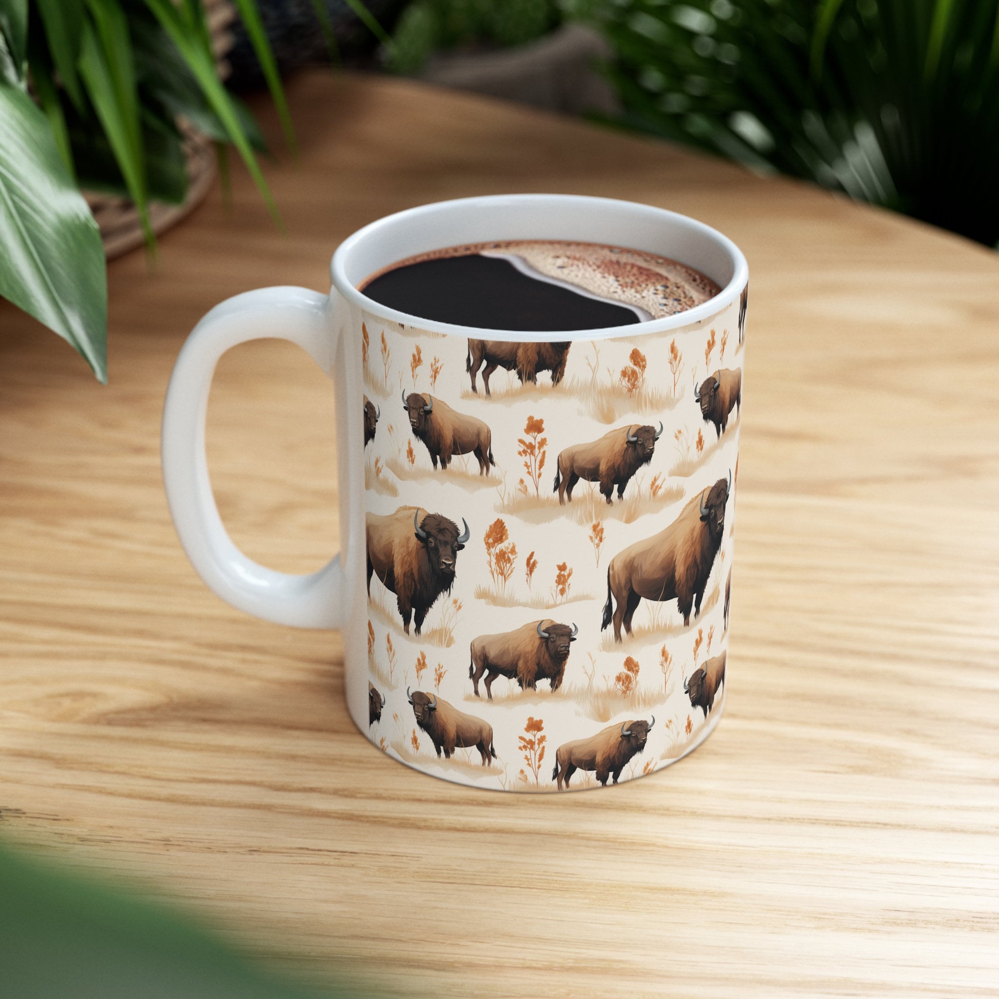 Bison Mug Buffalo Mug Bison Lover Gift Gift for Hunter Buffalo Lover ...