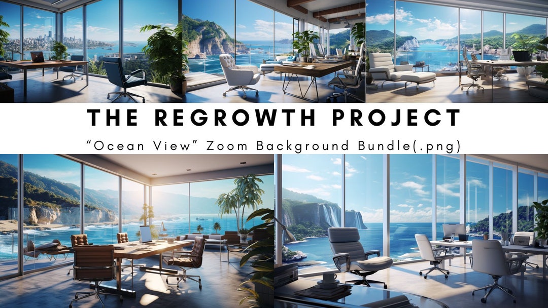 Modern Zoom Background - Oceanview Background - MS Teams Ocean ...