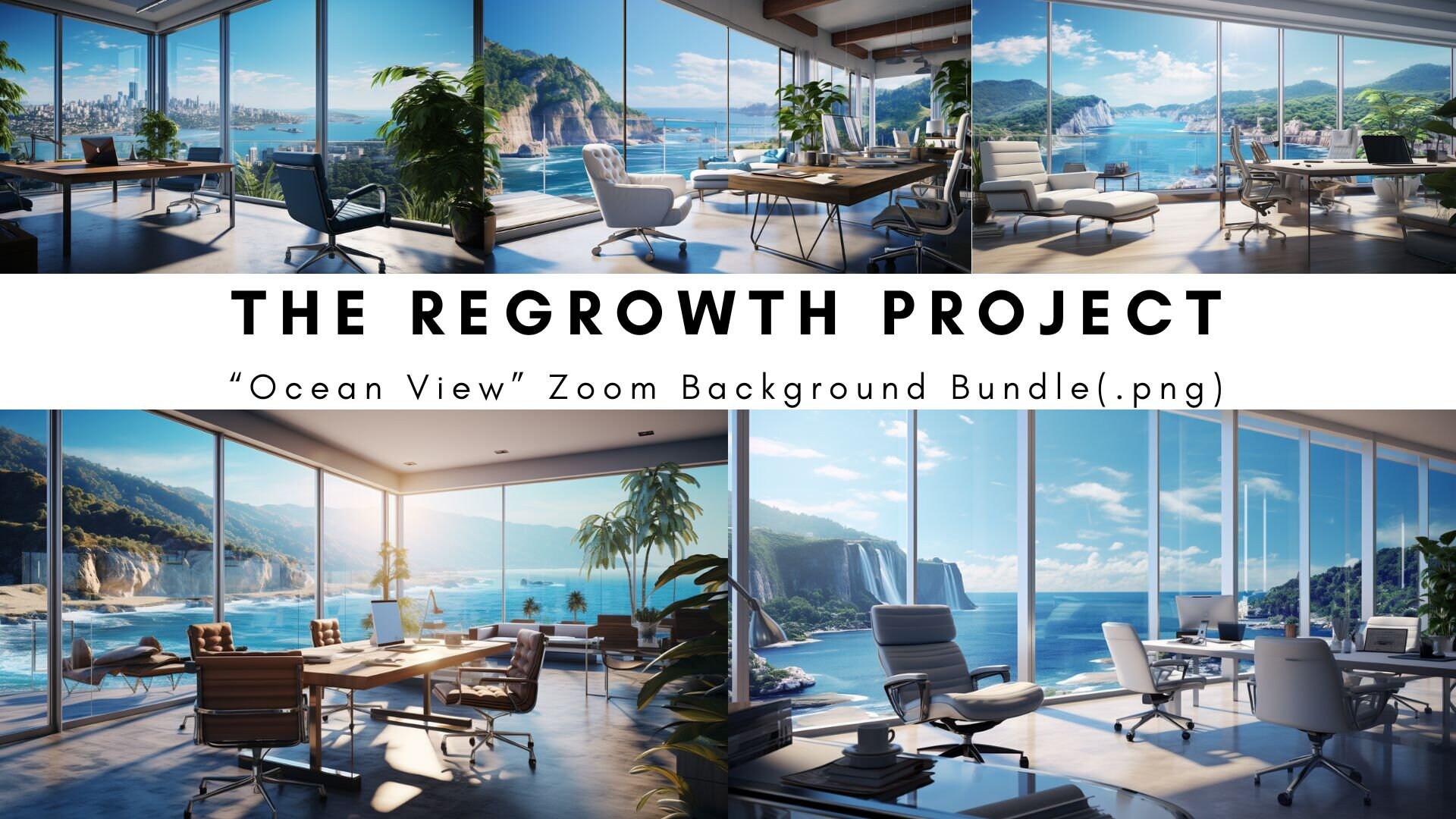 Modern Zoom Background - Oceanview Background - MS Teams Ocean ...