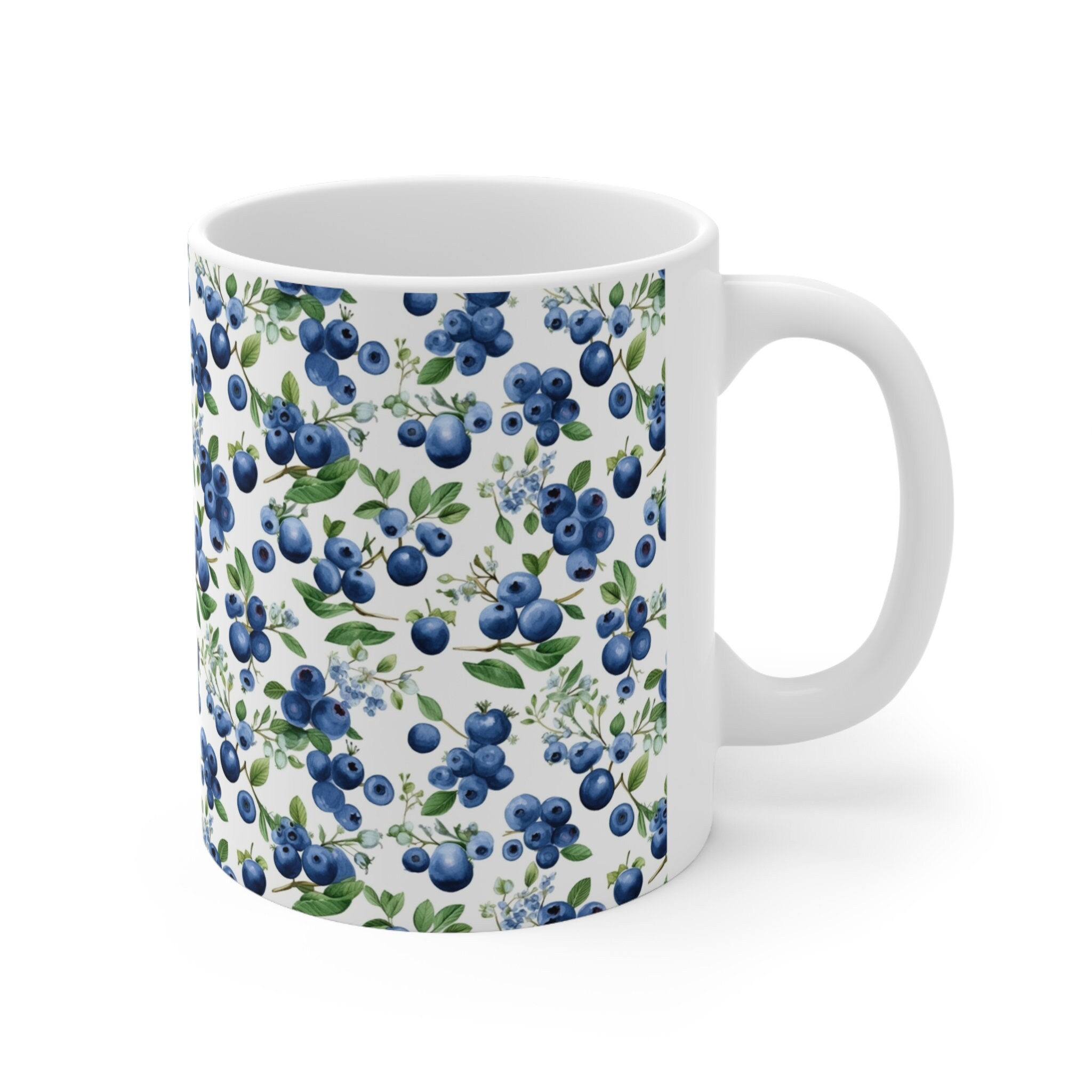 Blueberry Fruit Mug - Berries Coffee Mug - Gift for Fruit Lovers ...
