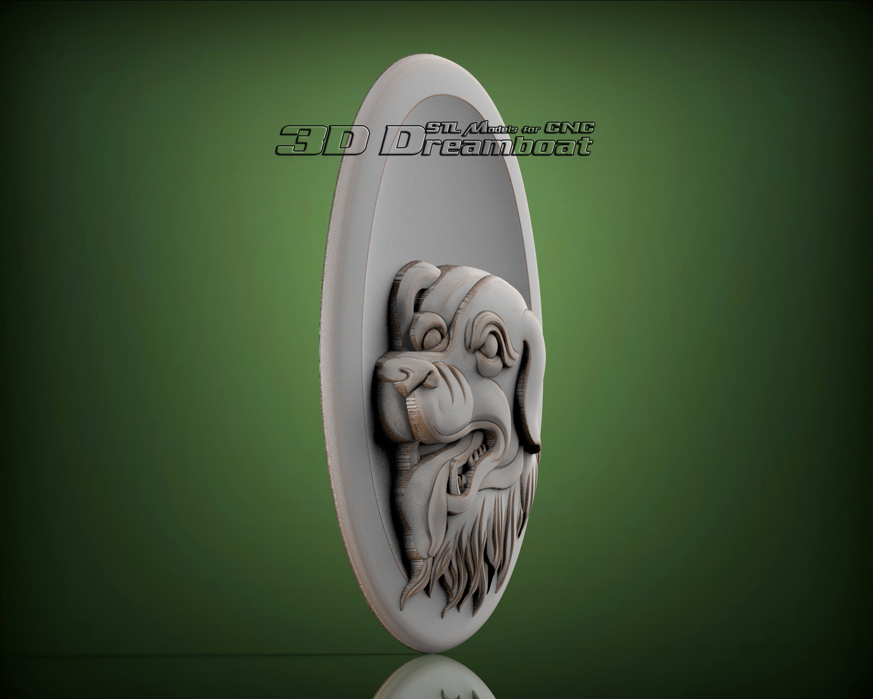 Dog 3d STL Model for CNC Router Artcam Vetric Engraver | Etsy