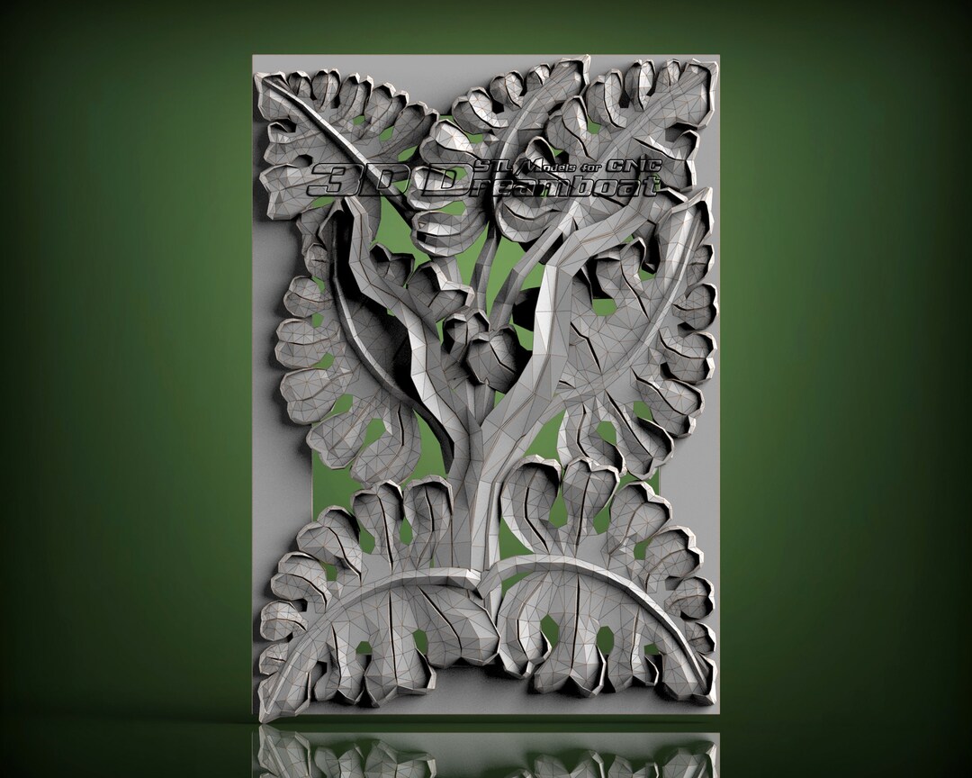 Flower, 3d STL Model for CNC Router, Artcam, Vetric, Engraver, Relief ...