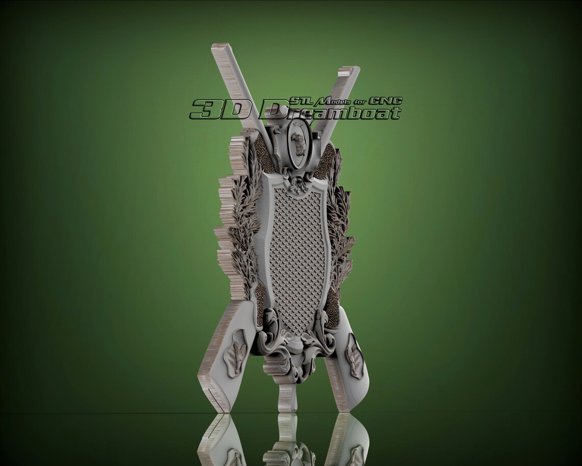 Pod Trofe 3d STL Model for CNC Router Artcam Vetric - Etsy