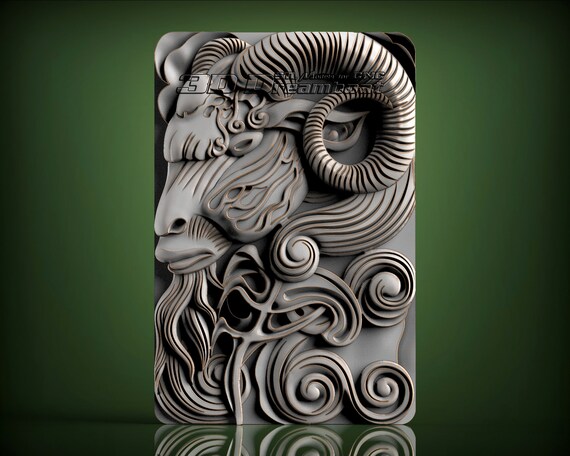 Aries 3d STL Model for CNC Router Artcam Vetric Engraver | Etsy Canada